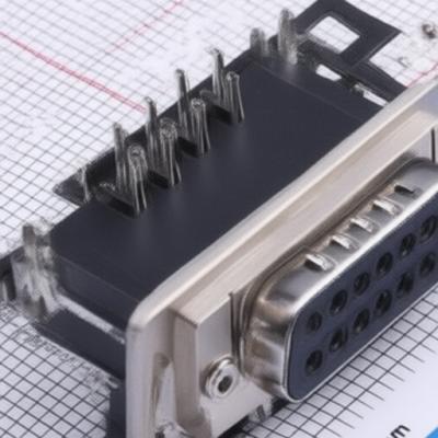 China D USB coded connector Hanbo Electronic DS09FJ2A00B1A with 9 pin female configuration and robust construction for sale