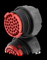 China thermoplastic EATON CF16SC18RF connector with lockable screw coupling and high voltage withstand rating for sale
