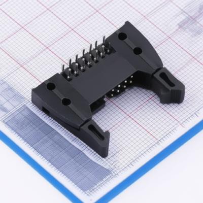 China 2.54 Millimeter Pitch Wire To Board Connector DLL XG-14AW With PBT UL94V0 Housing And Brass Pins for sale