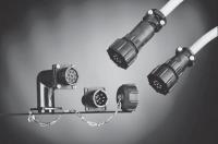 China Robust industrial connector EATON UTG18AD with 4 pin contacts and secure audible locking mechanism for sale