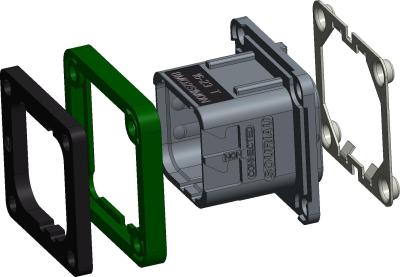 China Receptacle based on EN4165 BACC65 and ARINC 809 standards EATON 8MQ2S1M0B1U0 for robust connectivity for sale