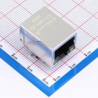 China Robust TAB-DOWN 1X1 2.5G Connector with Black PBT Housing and Gold Plated Contacts CND-tek T11340L6Q for sale