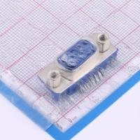 China VGA Connector 15 Positions Right Angle Through Hole Mount Foxconn DZ11AA1-H5A7-4F 2A Current Rating for sale