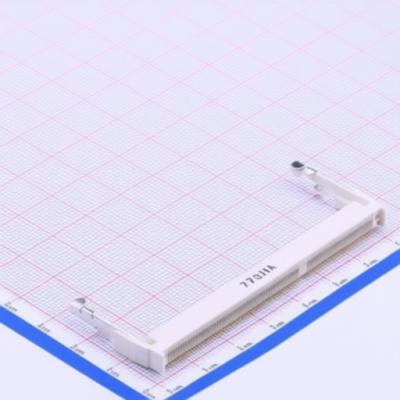 China DDRIII SO DIMM socket with 0.60mm pitch and 204 positions FOXCONN AS0A621-H2R6-7H SMT horizontal single row type for sale