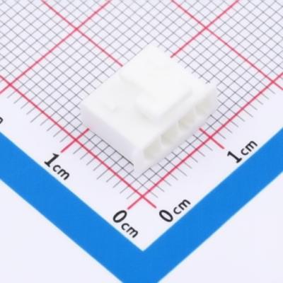 China electrical connector Hanbo Electronic WAFER-HA254JK-4A with brass contacts and white LCP PA66 base for sale
