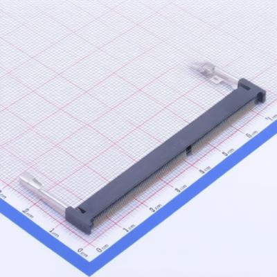 China 260 Pin DDR4 SO DIMM Connector Featuring FOXCONN ASAA821-H4SB5-7H with Metal Latch and Phosphor Bronze Contacts for sale