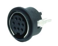 China Mini DIN Connector Vertical PCB Mount Rated Input Voltage 100 Vac CUI MD-60SV Series for Electronics for sale