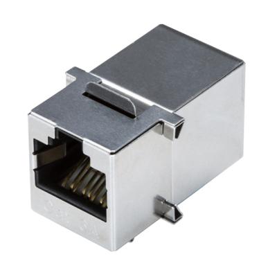 China Electronic Modular Jack Coupler Featuring Mounting Latch and 6P4C RJ13 Configuration CUI CRJ016-1-TH for sale