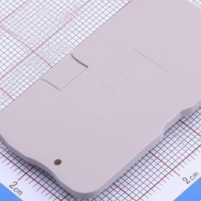 China Grey PA UL94V0 Flame Retardant Terminal Cover Dinkle AK2.5C Compatible with AK1.5 and AK2.5 Series Terminal Blocks for sale