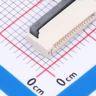 China Low profile backflip connector 05 pitch 20 contacts HCTL HC-FPC-05-20-18RLTAG rated voltage 50 volts AC DC for sale
