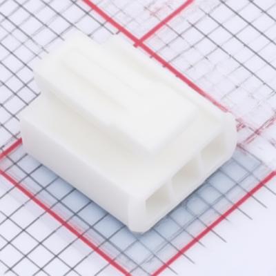 China electrical connection component Hanbo Electronic WAFER-HY200JK-3A with brass contacts and white LCP PA66 base for sale