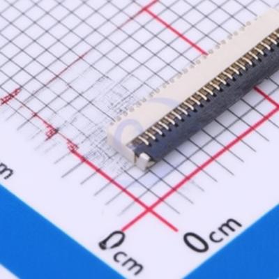 China Flexible Printed Circuit Connector 10 Contacts 05 Millimeter Pitch Front Actuation ZIF HCTL HC-FPC-05-10-22RLTAG Model for sale