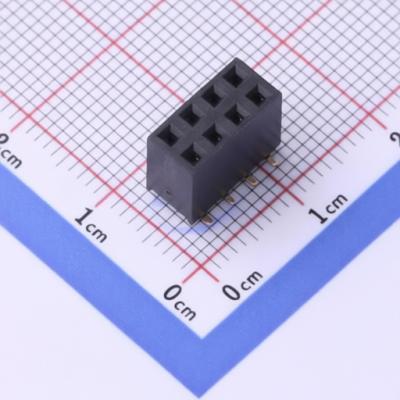 China Electronic Connector Double Row Pin Header Surface Mount SMT HCTL PM254-2-04-S-8.5 Plastic Height 85mm for sale