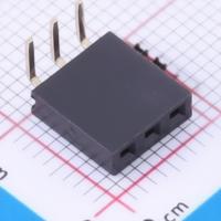 China 2.54mm Pitch Single Row Header Right Angle Pin Connector HCTL PM254-1-03-W-8.5 Electronic Component for sale