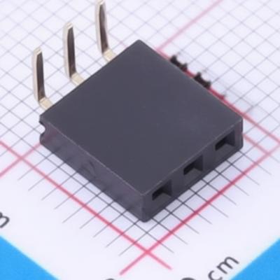 China 2.54mm Pitch Single Row Header Right Angle Pin Connector HCTL PM254-1-03-W-8.5 Electronic Component for sale