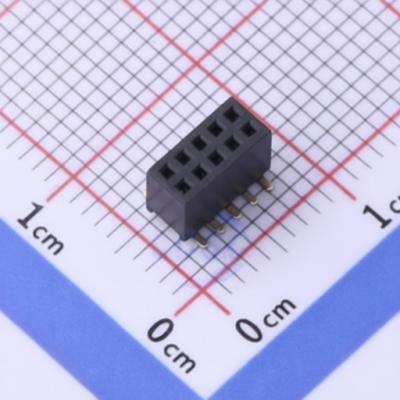 China Pin header surface mount double row type HCTL PM127-2-05-S-4.3 featuring 4.3 plastic height and PA6T for sale