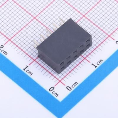China 2.54mm pitch dual row pin header straight pin plastic height 85 HCTL PM254-2-05-Z-8.5 connector for sale
