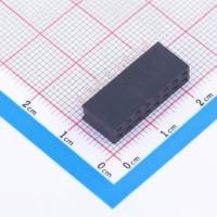 China Dual Row Straight Pin Header Connector 2.54mm Pitch Plastic Height 8.5mm HCTL PM254-2-08-Z-8.5 Model for sale