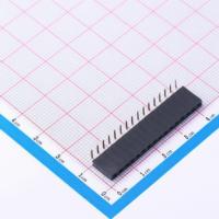 China 2.54 Millimeter Pitch Single Row Header Connector Featuring HCTL PM254-1-16-W-8.5 Right Angle Pin for sale