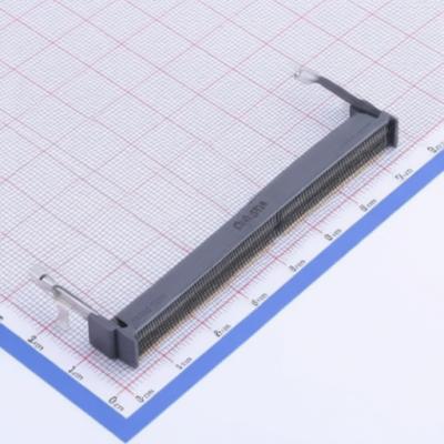 China Single Row DDR4 Memory Module Socket 260 Position Black SODIMM Connector SMT FOXCONN ASAA826-E8SB0-7H for sale