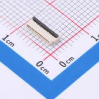 China HC FPC 05 09 12RLTAG Flexible Printed Circuit ZIF Connector with Front Insertion Back Flip Actuation for sale