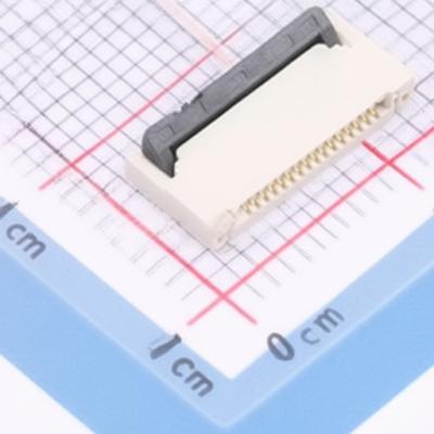 China Backflip horizontal connector pitch 0.5mm height 2.0mm for pcb and flat cable HCTL HC-FPC-05-20-16RLTAG for sale