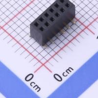China Surface Mount Double Row Pin Header Connector Model HCTL PM127-2-06-S-4.3 PA6T Material for sale