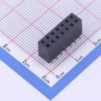 China Electronic Connector Dual Row Header 254 Pitch Surface Mount HCTL PM254-2-07-S-8.5 Plastic Height for sale