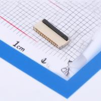 China ZIF flexible printed circuit connector front insert back flip actuator HCTL HC-FPC-03-09-23RLTAG for electronic connections for sale
