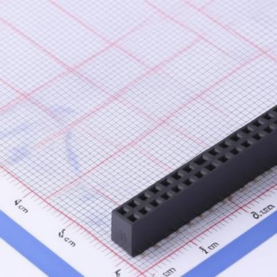 China Double Row Pin Header SMT Surface Mount Plastic Height 85mm Pitch 254mm HCTL PM254-2-17-S-8.5 Connector for sale