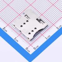 China Micro sim card connector HanElectricity SIM-002-P7 designed for seamless integration and performance for sale