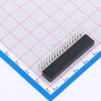China Straight Pin Dual Row Female Header 254mm Pitch Plastic Height 85mm HCTL PM254-2-17-W-8.5 Connector for sale