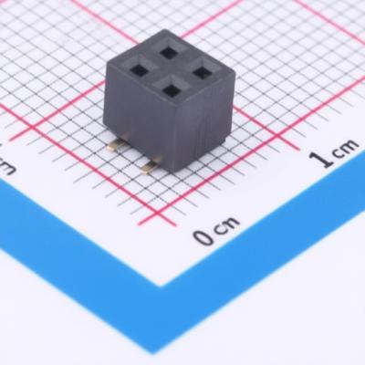 China Dual Row Header 2.54mm Pitch Surface Mount Plastic Height 5.0mm HCTL PM254-2-02-S-5.0-G0 Connector for sale