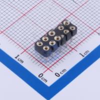 China Double Row Round Pin Female Connector Plastic Height 3.0mm HCTL PM254-2-05-3.0-C Electronic Component for sale