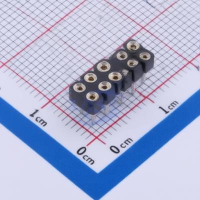 China Double Row Round Pin Female Connector Plastic Height 3.0mm HCTL PM254-2-05-3.0-C Electronic Component for sale