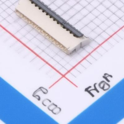China Front Plug Rear Flip ZIF Connector Designed for FPC Applications HCTL HC-FPC-05-09-14RLTAG Series for sale