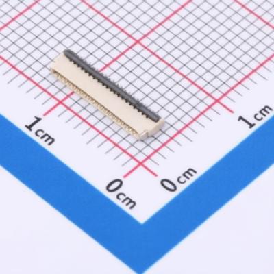 China ZIF Connector With Front Insertion Rear Flip For Flexible Printed Circuits HCTL HC-FPC-05-09-20RLTAG for sale
