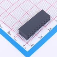 China Dual Row Straight Pin Header Connector 2.54mm Pitch Plastic Height 8.5mm Model HCTL PM254-2-10-Z-8.5 for sale