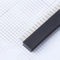 China Electronic connector single row straight pin header 21 millimeter plastic width HCTL PM127-1-19-4.3-G0 part for sale
