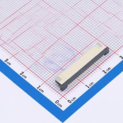 China Right angle bottom entry connector K type 1.0mm pitch HCTL CT10252-20R-00-D designed for flat cable pcb for sale