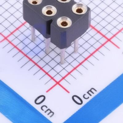 China Round Pin Female Connector Double Row Pitch 2.54mm Plastic Height 3.0mm HCTL PM254-2-03-3.0-C Connection for sale