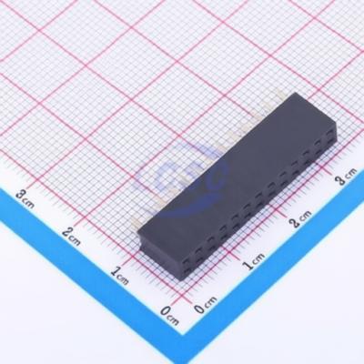 China Dual Row Pin Header 254mm Pitch Straight Pin Plastic Height 85 HCTL PM254-2-13-Z-8.5 for Electronics for sale