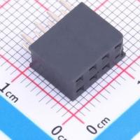 China Dual row pin header 254 millimeter pitch plastic height 85 millimeters HCTL PM254-2-04-Z-8.5 connector solution for sale