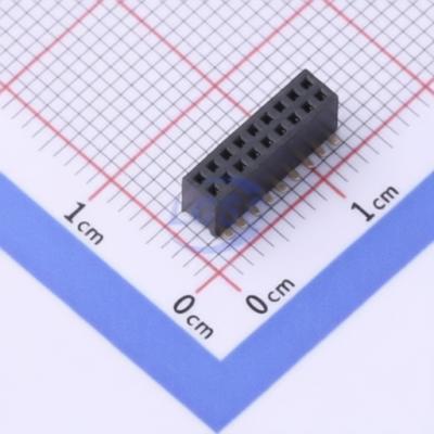 China double row pin header with 127 pitch and 4.3 millimeter housing height HCTL PM127-2-09-S-4.3 surface mount type for sale