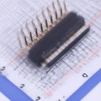 China Double Row Bent Pin Header HCTL PM200-2-10-W-4.3 Electronic Connector with 0.30 Millimeter Dimension for sale