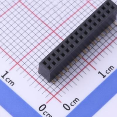 China Double Row Pin Header SMT HCTL PM127-2-15-S-4.3 with PA6T Material Vertical Mount Connector for sale