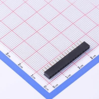 China Electronic Component Single Row Straight Pin Header HCTL PM200-1-16-Z-4.3 with 4.3mm Plastic Height for sale