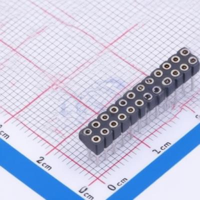 China Electronic applications double row female connector with straight round pin HCTL PM200-2-12-Z-3.0-C for sale
