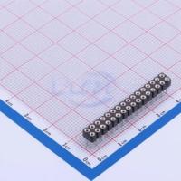 China Plastic Double Row Round Straight Female Connector Pitch 2.54mm HCTL PM254-2-16-3.0-C Electronic Connector for sale