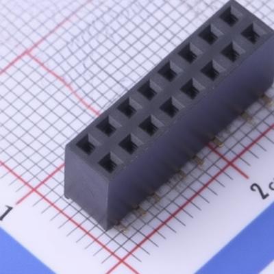 China Dual Row Header 2.54mm Pitch SMT Surface Mount Plastic Height 8.5mm HCTL PM254-2-08-S-8.5 Electronic Component for sale